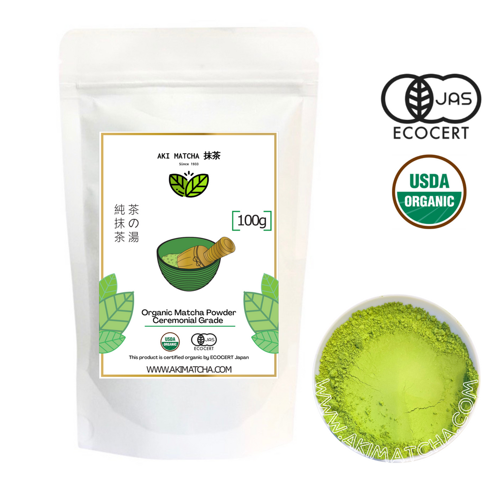 Certified Organic Matcha Green Tea Powder – AKI MATCHA